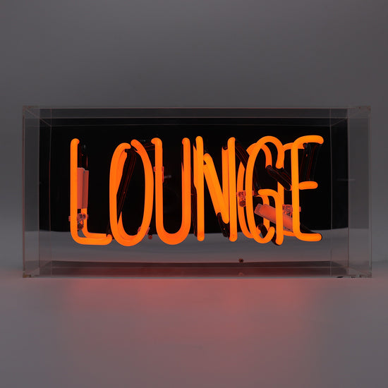 'Lounge' Glass Neon Sign | Locomocean Ltd