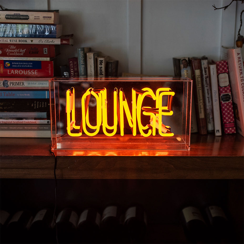 'Lounge' Glass Neon Sign | Locomocean Ltd