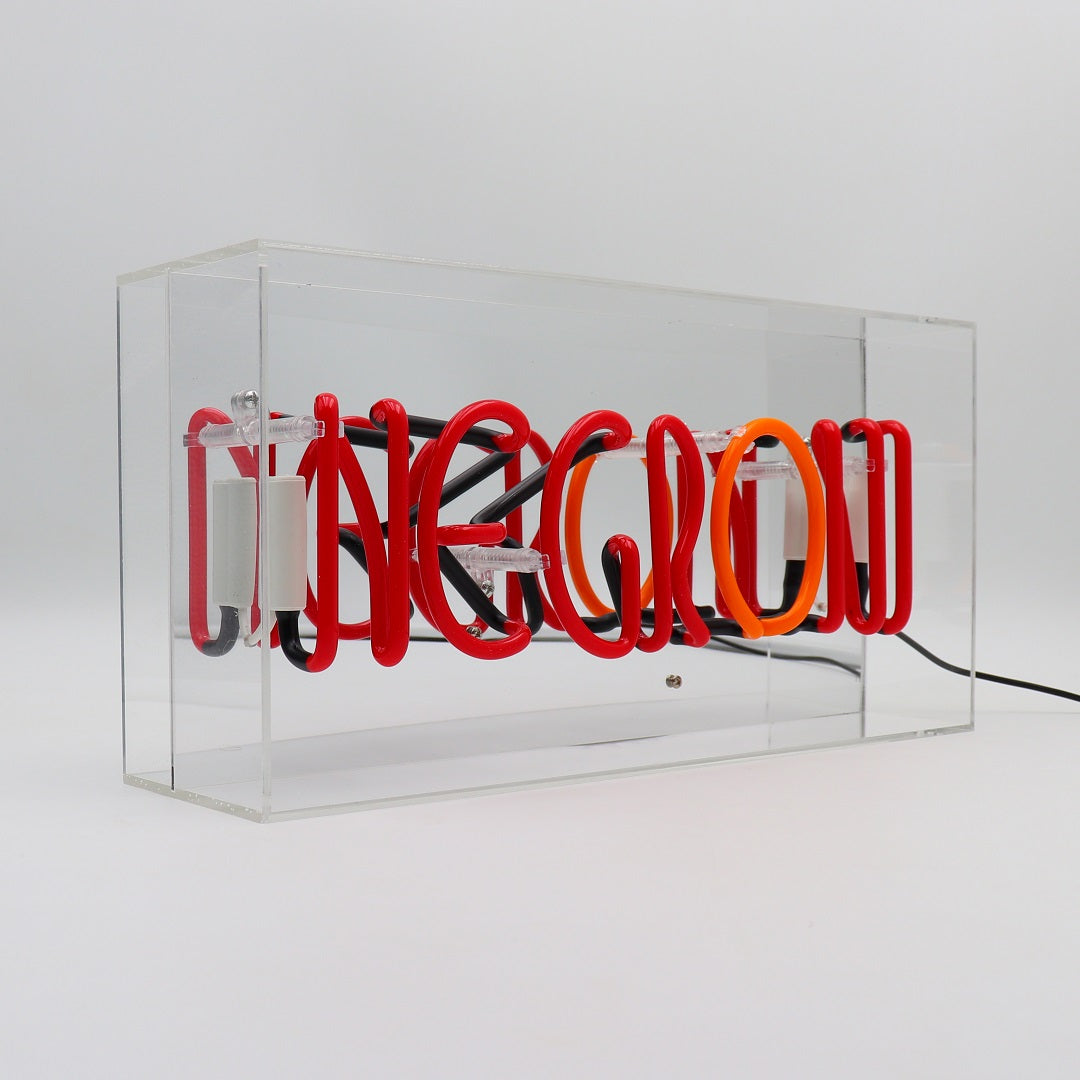 'Negroni' Glass Neon Sign | Locomocean Ltd