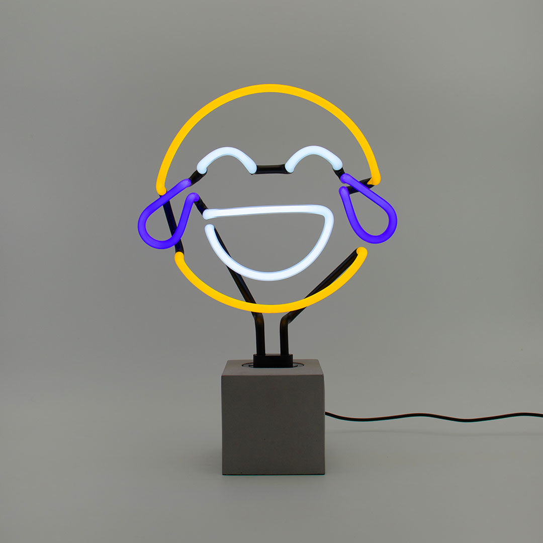 Neon 'Laugh Emoji' Sign | Locomocean Ltd