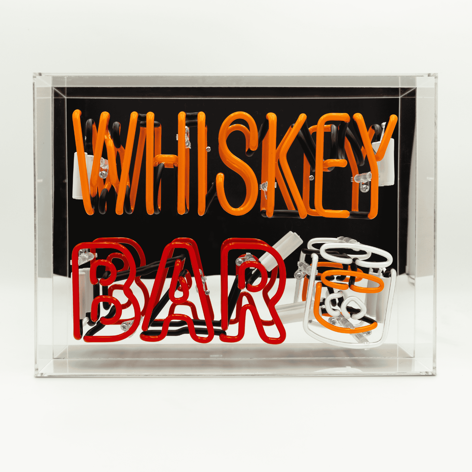 'Whiskey Bar' Glass neon Sign | Locomocean Ltd