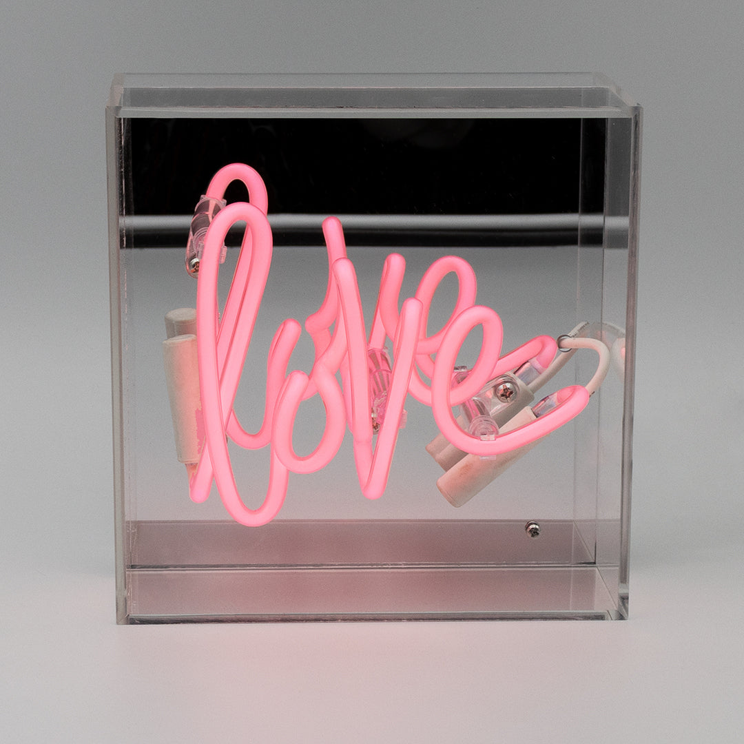 'Love' Mini Glass Neon Sign | Locomocean Ltd