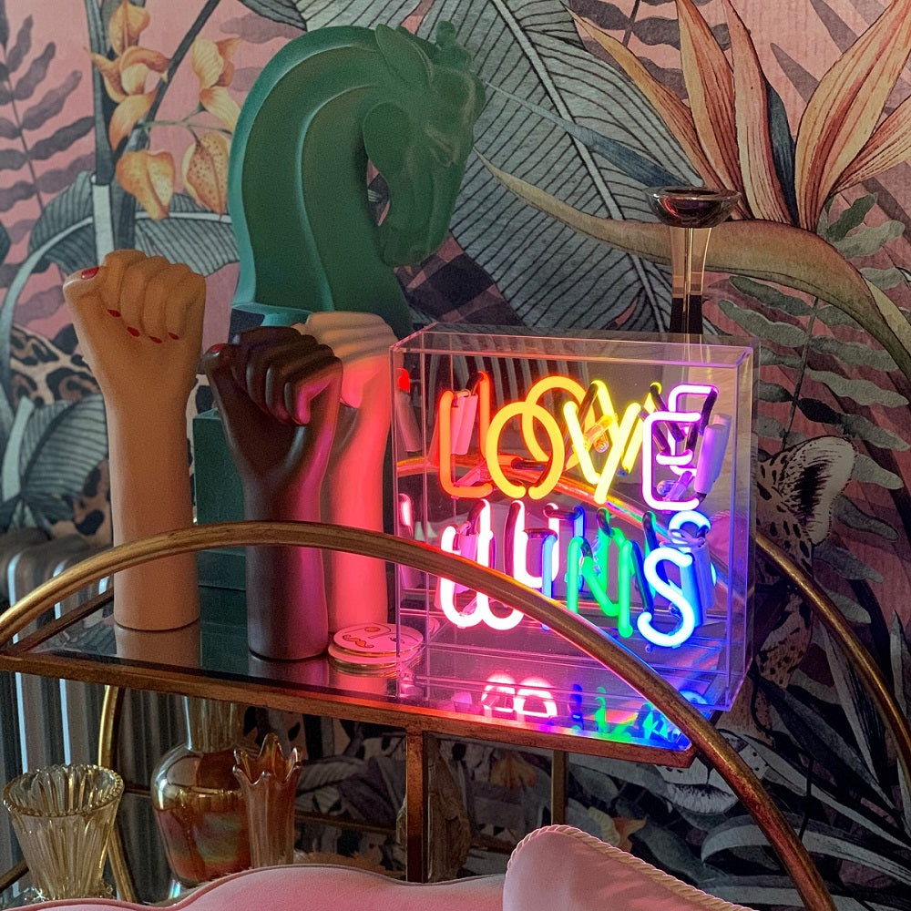 'Love Wins' Glass Neon Sign | Locomocean Ltd